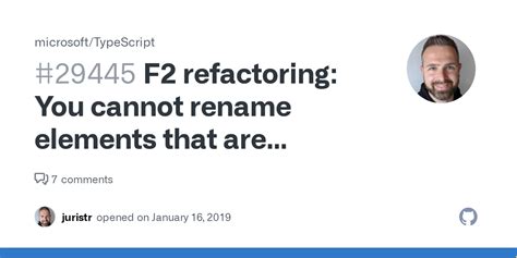 F2 Refactoring You Cannot Rename Elements That Are Defined In The Standard Typescript Library