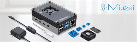 Miuzei Case For Raspberry Pi 4 Raspberry Pi 4b Case With