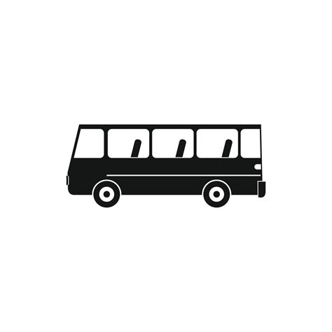 Bus Icon In Simple Style 14150567 Vector Art At Vecteezy