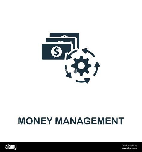 Money Management Icon Monochrome Simple Line Stock Market Icon For Templates Web Design And