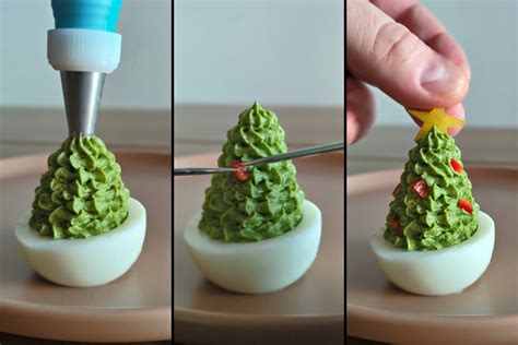 Deviled Egg Christmas Trees