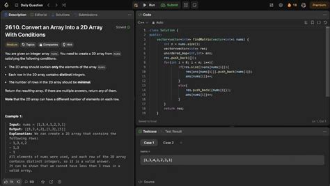 Completed Todays Leetcode Problem Of The Day It Was A Medium One And