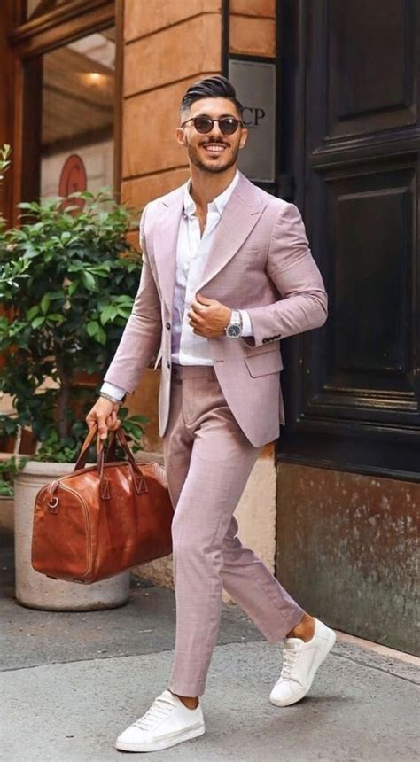 Man Pink Suit 2 Piece Suit Weddingprom Dinner Party Wear Etsy Artofit