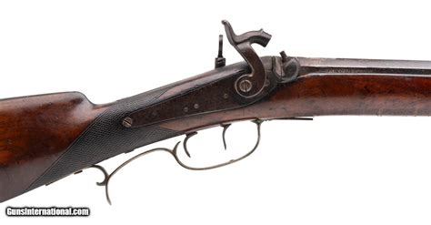 Colt Half Stock Percussion Rifle W Colt Paterson Marked Barrel 44 Cal