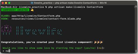 building a form component in laravel using livewire