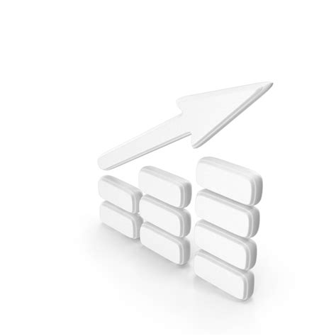 White Market Graph Increase Symbol 3d 오브젝트 2298987487 Shutterstock