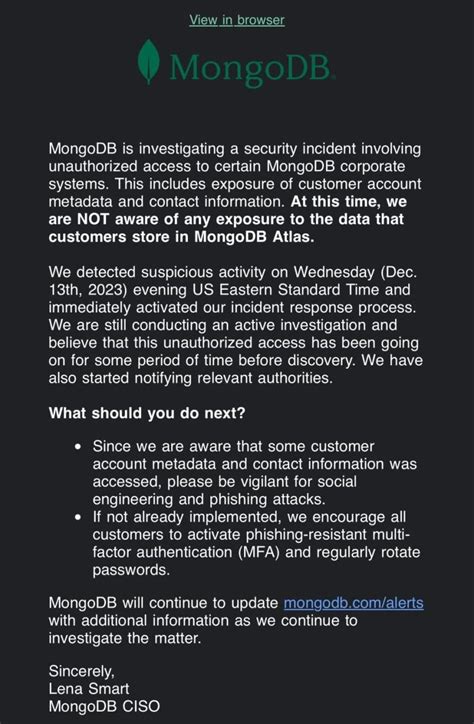 Hackers Access Customer Info Corporate Systems In Mongodb Data Breach