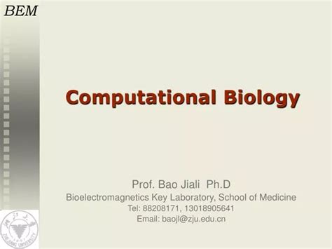 Ppt Computational Biology Powerpoint Presentation Free Download Id
