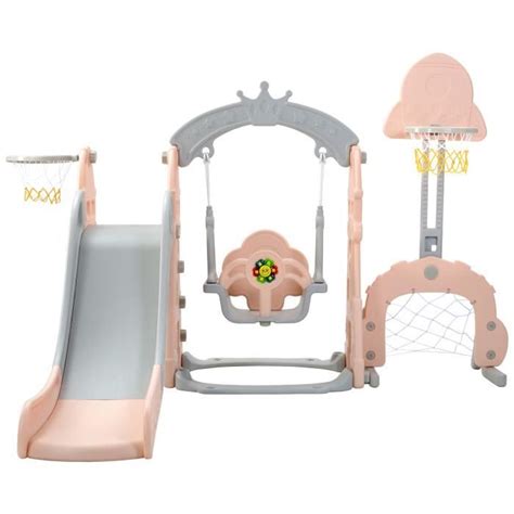 Toboggan Pour Enfants Aire De Jeux 4 En 1 Toboggan Avec Échelle