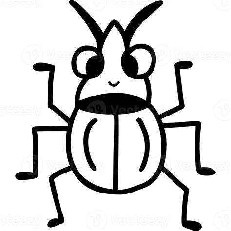 Insect Bug Linear Doodle 13528226 Png
