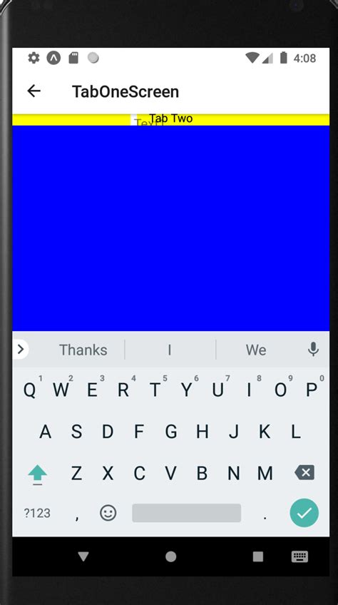 Keyboardavoidingview Covers The Whole View Which Is Wrapped In It On