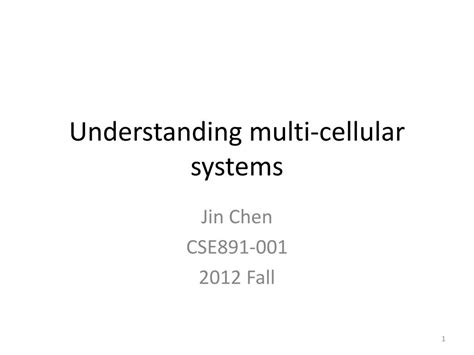 PPT Strategies For Studying Multi Cellular Systems PowerPoint Presentation ID 2284777
