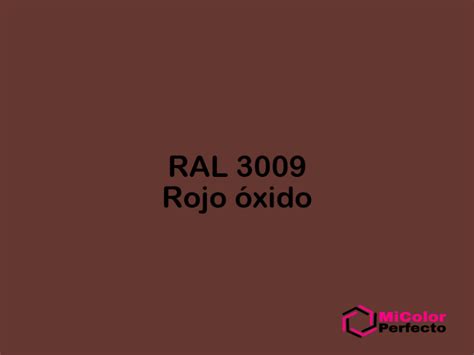 Ral 3009 Rojo Óxido Ral Classic Micolorperfecto Ral