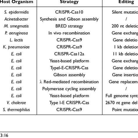 Summary Of Engineering Strategies Of Phage Genomes Download Scientific Diagram