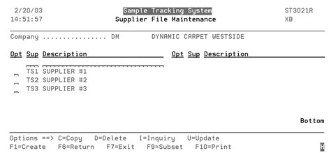 Sample Tracker Work With Supplier File Sts 5