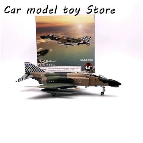ダイキャスト 1 100スケール Usaf 63戦隊 F 4 F4 F4b ファントム ストライク ファイター コレクション用金属飛行機 おダート産 Car Model Toy Store