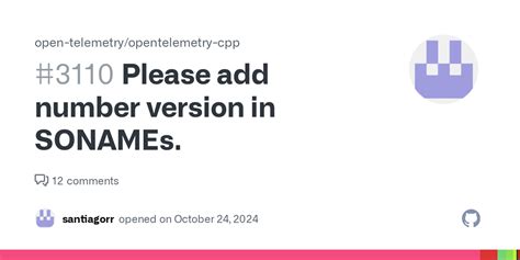 Please Add Number Version In Sonames · Issue 3110 · Open Telemetryopentelemetry Cpp · Github