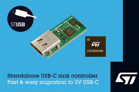 Stusb4500l Usb Type C Controller Ic For Power Sinking Devices