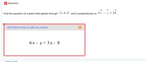 Solved Find The Equation Of A Plane That Passes Through Chegg
