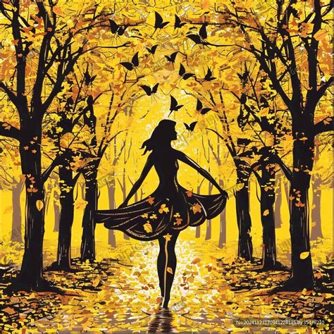 Ai创作图银杏树下的女人 银杏美女背影 银杏树下的女孩 黄色的季节 银杏树下的人 插画女孩与蝶 黄叶女 服装图案银杏叶插画 梦幻风景女孩 银杏意境剪影 走在银杏树下 金色的林荫道 银杏树壁画