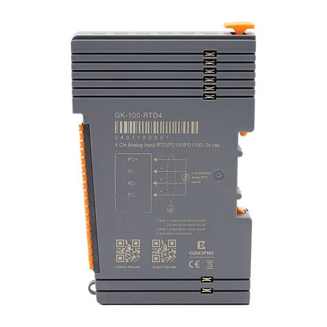 4 Channel Rtd Input Module PT100 Io I O Module And Remote Control