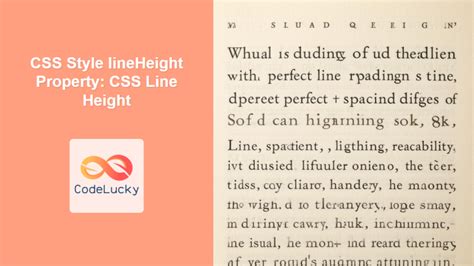 Css Style Lineheight Property Css Line Height Codelucky