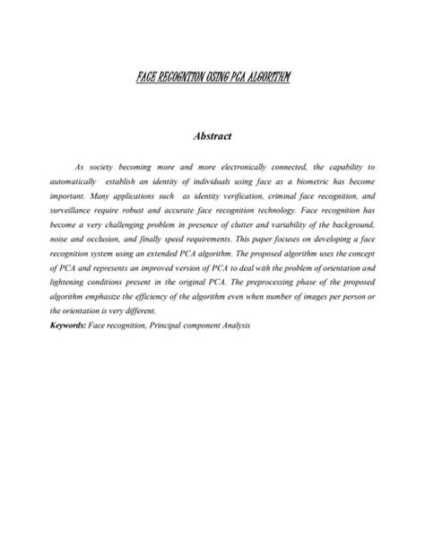 Efficient Face Features Extraction And Recognition Using Principal