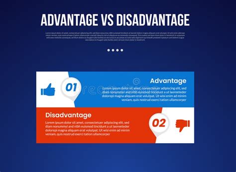 Advantage Vs Disadvantage Infographic For Comparison Data With Big