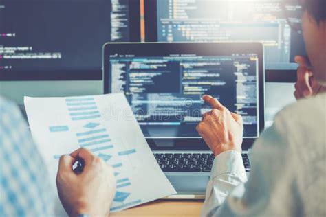 Developing Programmer Team Development Website Design And Coding Technologies Working In