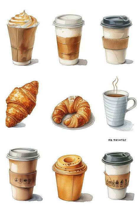 Pin By Anna Silva On Aesthetic Coffee Designs Art Food Illustrations