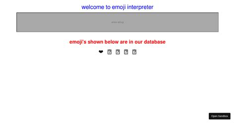 Tanushka11emoji Interpreter Made With React Codesandbox
