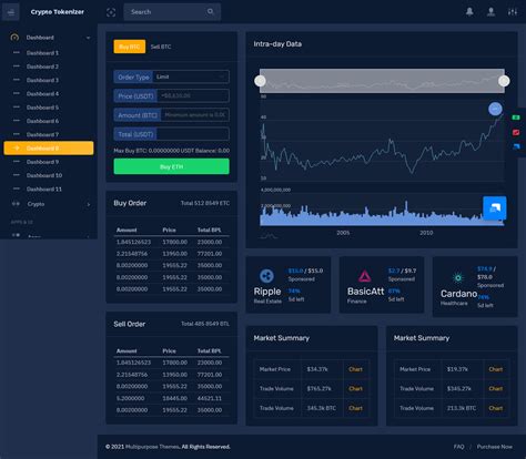 Most Popular Crypto Tokenize Admin Template Crypto Tokenizer
