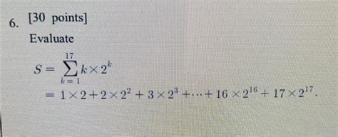 Solved 6 30 Points Evaluate