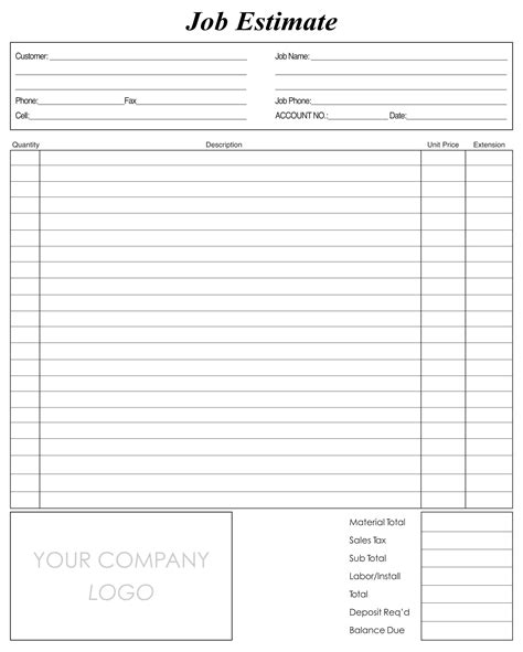 Free Printable Roofing Estimate Template Fillable Form 2025