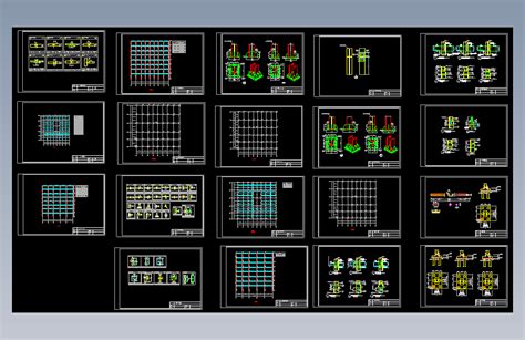 【8层】8层钢结构住宅楼（计算书、部分建筑、结构图）土木毕业论文课程设计说明书cad Autocad 2004 模型图纸下载 懒石网