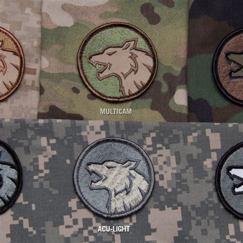 Wolf Military Patch Etsy