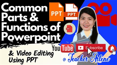 Common Parts And Functions Of Powerpoint Creating Educational Videos Using Powerpoint Youtube