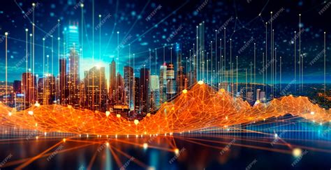 Premium Photo Global Network Concept Digital Point Of The World Map Global Network Of Planet