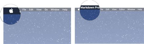 Как в Mac Os строку меню в