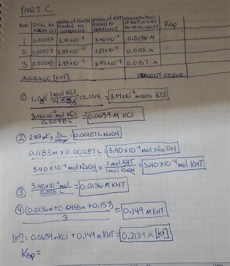 Post Lab Data Analysis Part C For Your Post Lab Data
