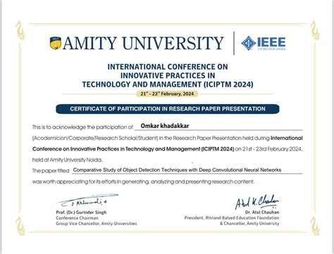 Omkar Khadakkar On Linkedin Research Deeplearning Objectdetection