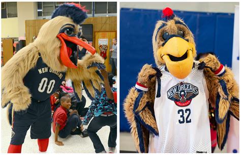 A Tale Of The New Orleans Pelicans Two Creepiest Mascots The Latest