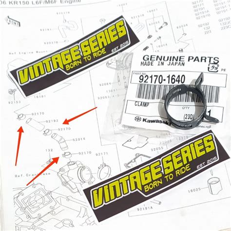 Ris Ninja 150 R Ss Series Hose Clamp Lamp Hose Clip Ninja Ris Tube Clip