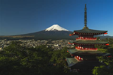 The Chureito Pagoda Mt Fuji View Explore Stronger