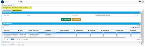 The Field Permissions Are Defined Using The Application Permissions Menu