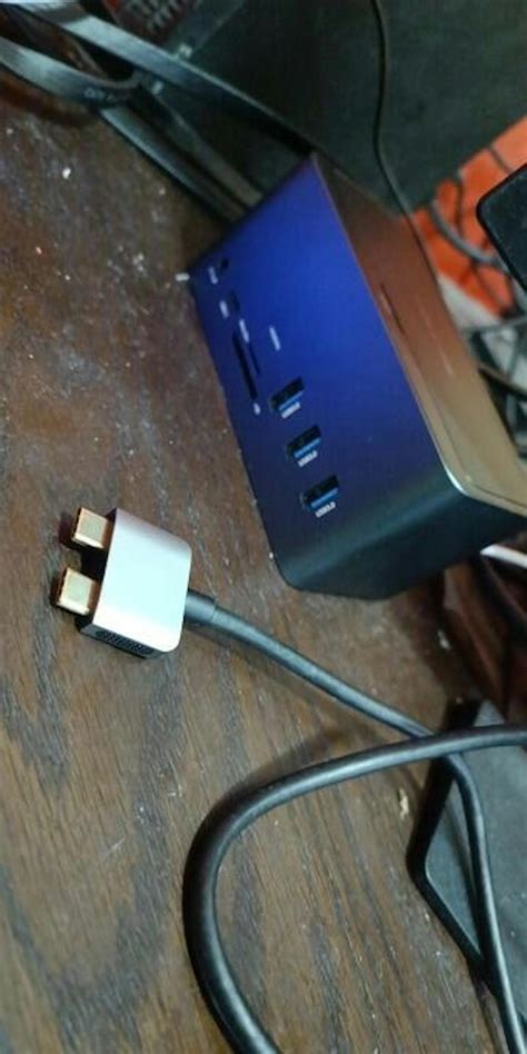 16 In 2 Dual Usb C Multiport Docking Station For Laptop Macbook Dell Xps