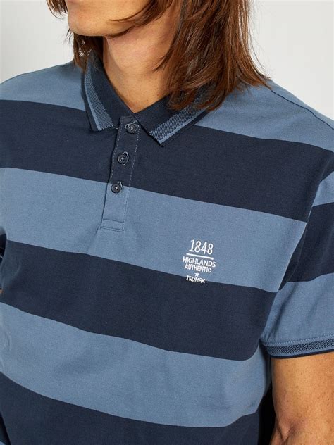 Polo Rayé Esprit Rugby Bleu Grisbleu Marine Kiabi 600€