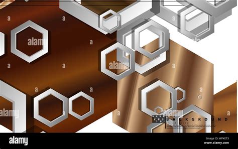 Modern Geometric Abstract Vector Templates Wood Color Compositions Vector Illustration Stock