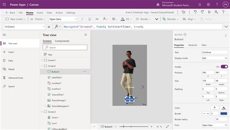 Using Timer Control In Power Apps