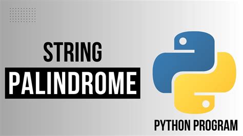 Python Program To Check If A String Is Palindrome Or Not Python